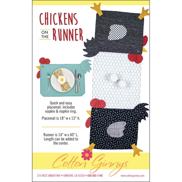 Chicken Table Runner Pattern - Etsy