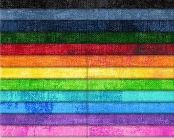 Craft Supplies & Tools FULL SPECTRUM rainbow texture jelly roll 40 ...