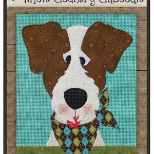 JACK RUSSELL TERRIER Dog Precut Fused Applique 8" Quilt Block Pattern ...