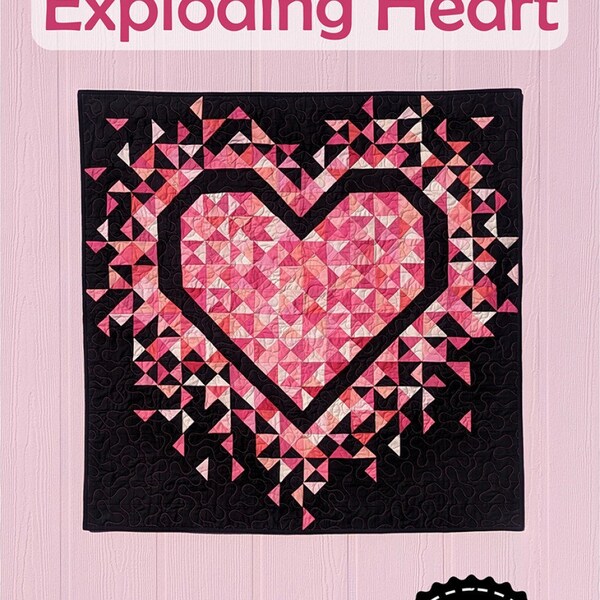 Exploding Heart Quilt Pattern - Etsy