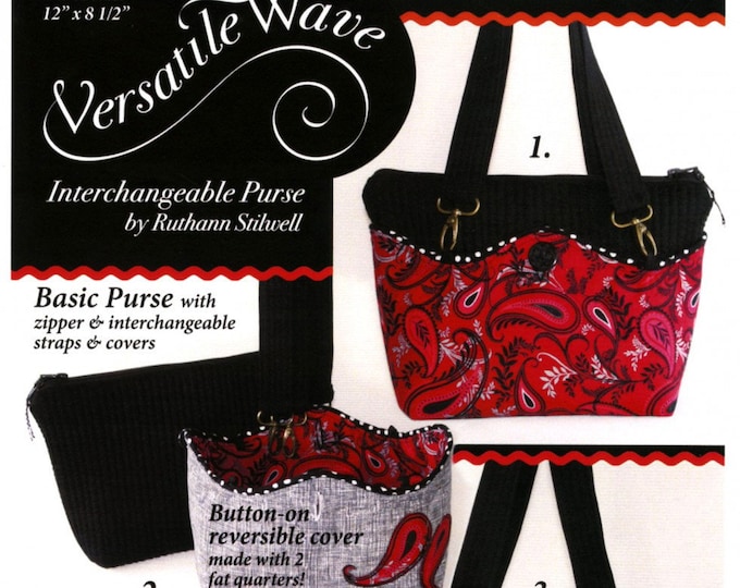 VERSATILE WAVE Interchangeable Purse Sewing Pattern, Susan Rooney ...