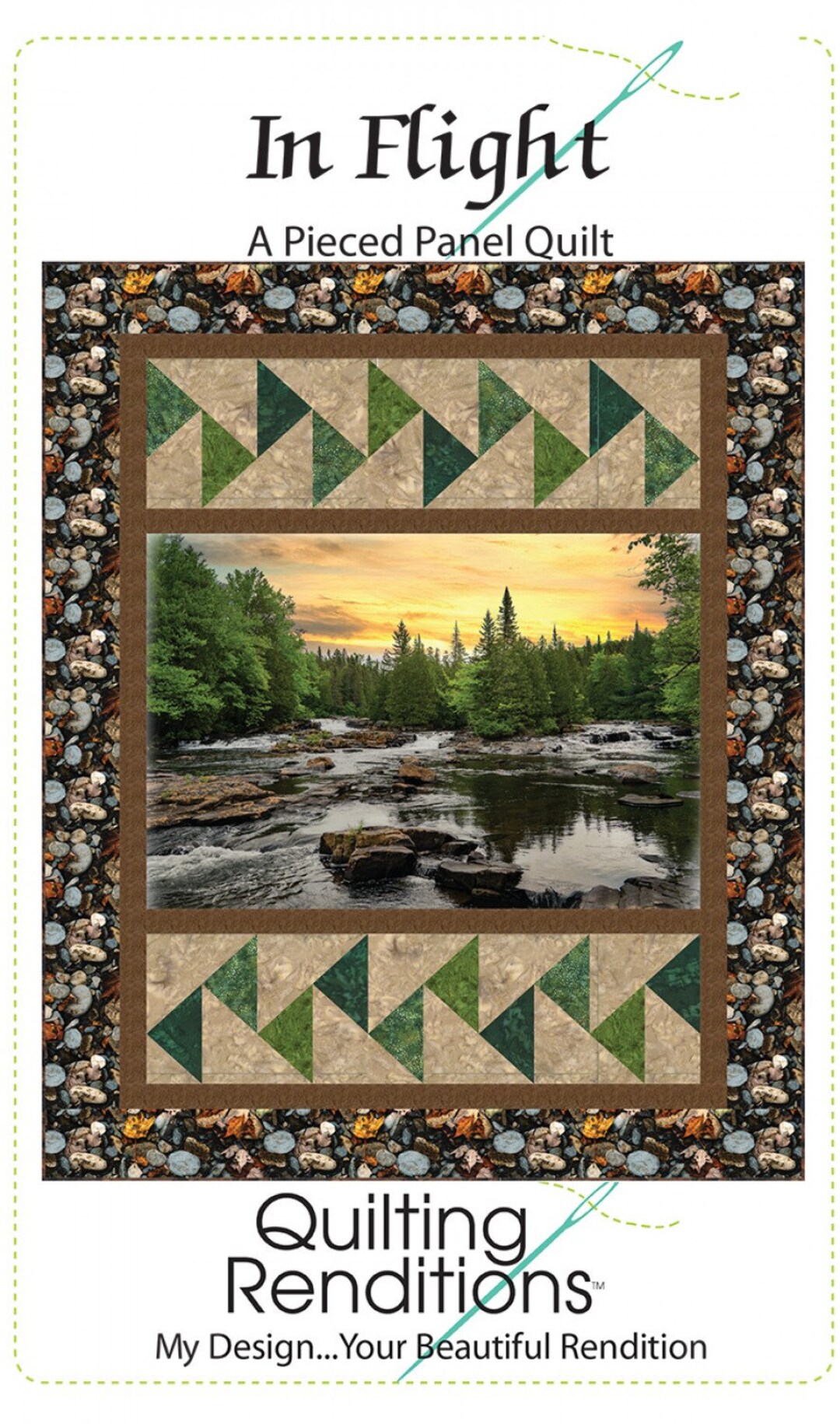 IN FLIGHT Quilt Pattern, Quilting Renditions Quilt Pattern, 55.5 X up ...