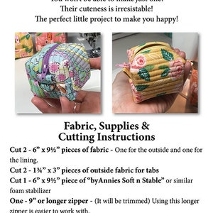 BODOBO BAGS Bitsy Box Pouch Sewing Pattern, Ticklegrass Designs Sewing ...