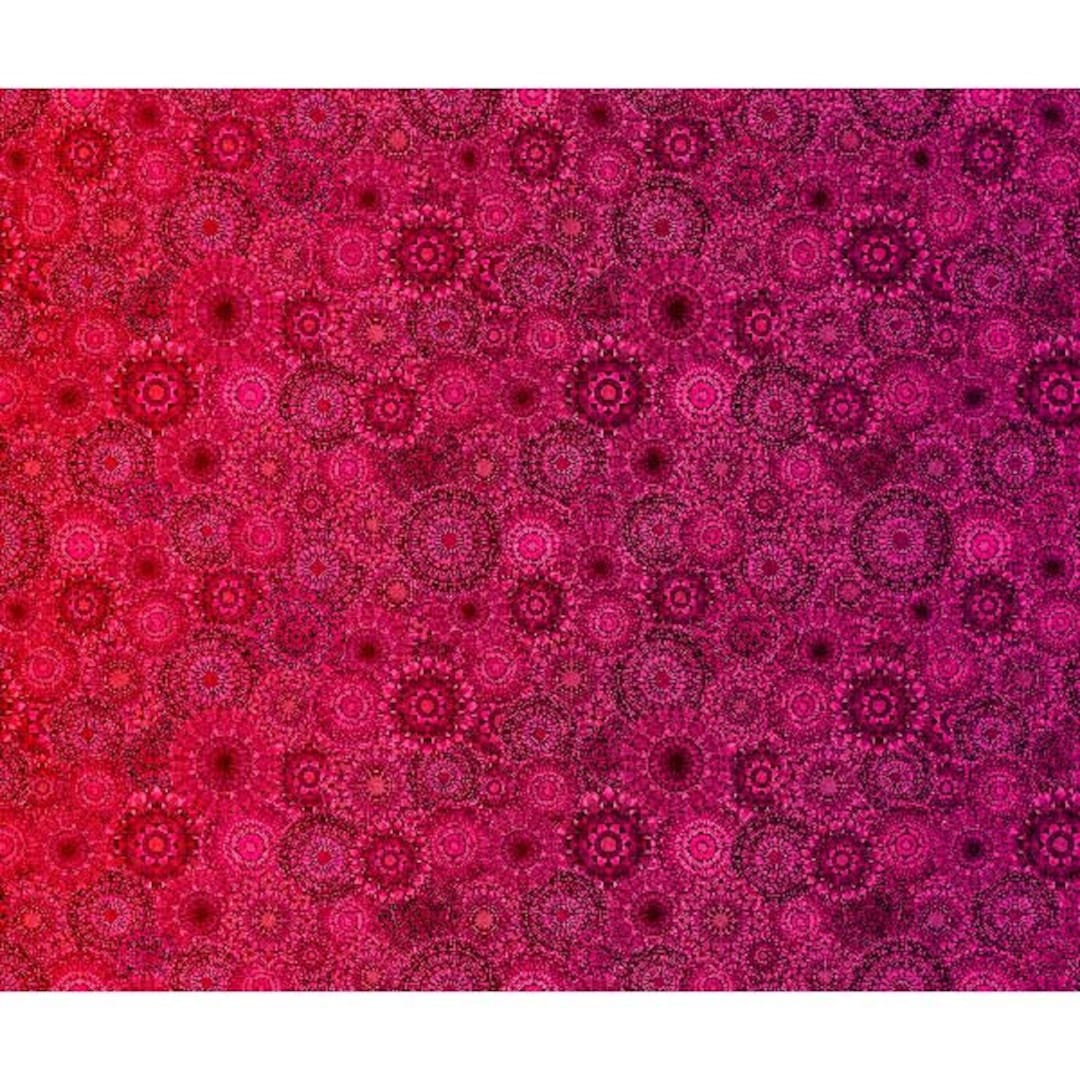 PINK / MAGENTA OMBRE Pj Jewelscape Cotton Fabric Qt - Etsy