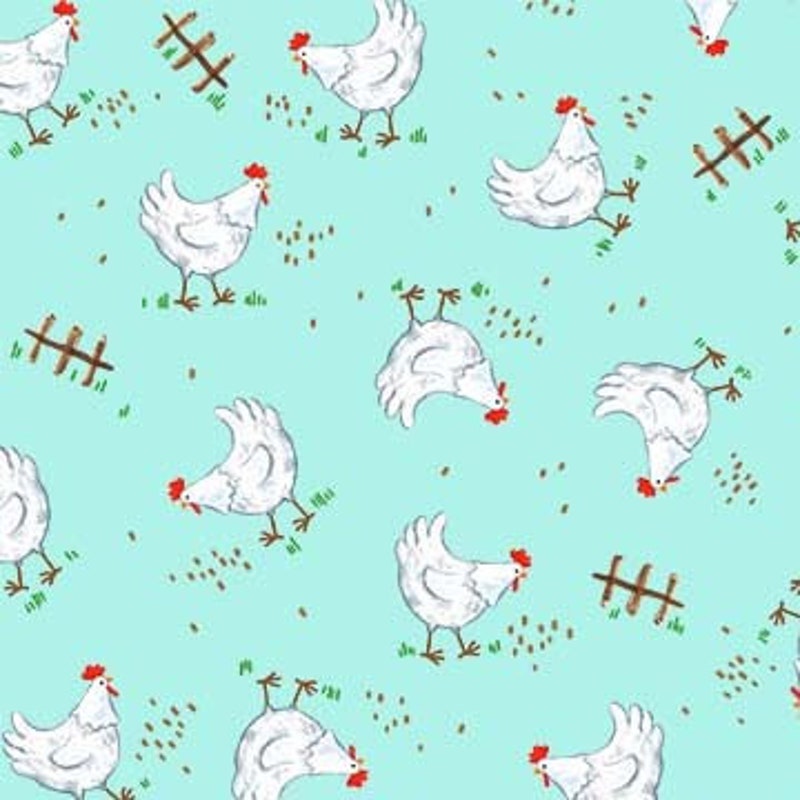 Chicken Fabric - Etsy