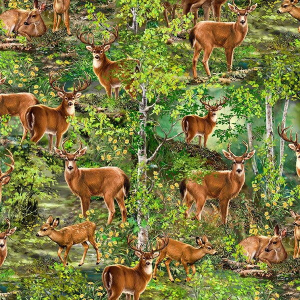 Deer Fabric - Etsy