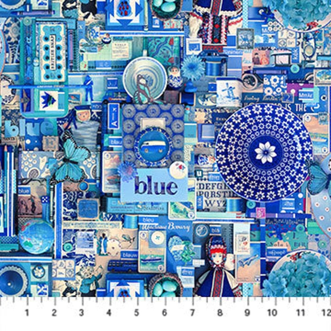 COLOR COLLAGE Coordinates Cotton Fabric Northcott Fabric - Etsy