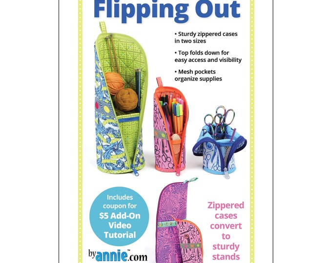 FLIPPING OUT Cases and Organizer Stands Sewing Pattern, by Annie Sewing ...