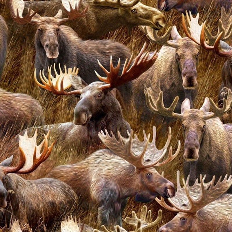 Moose Fabric - Etsy