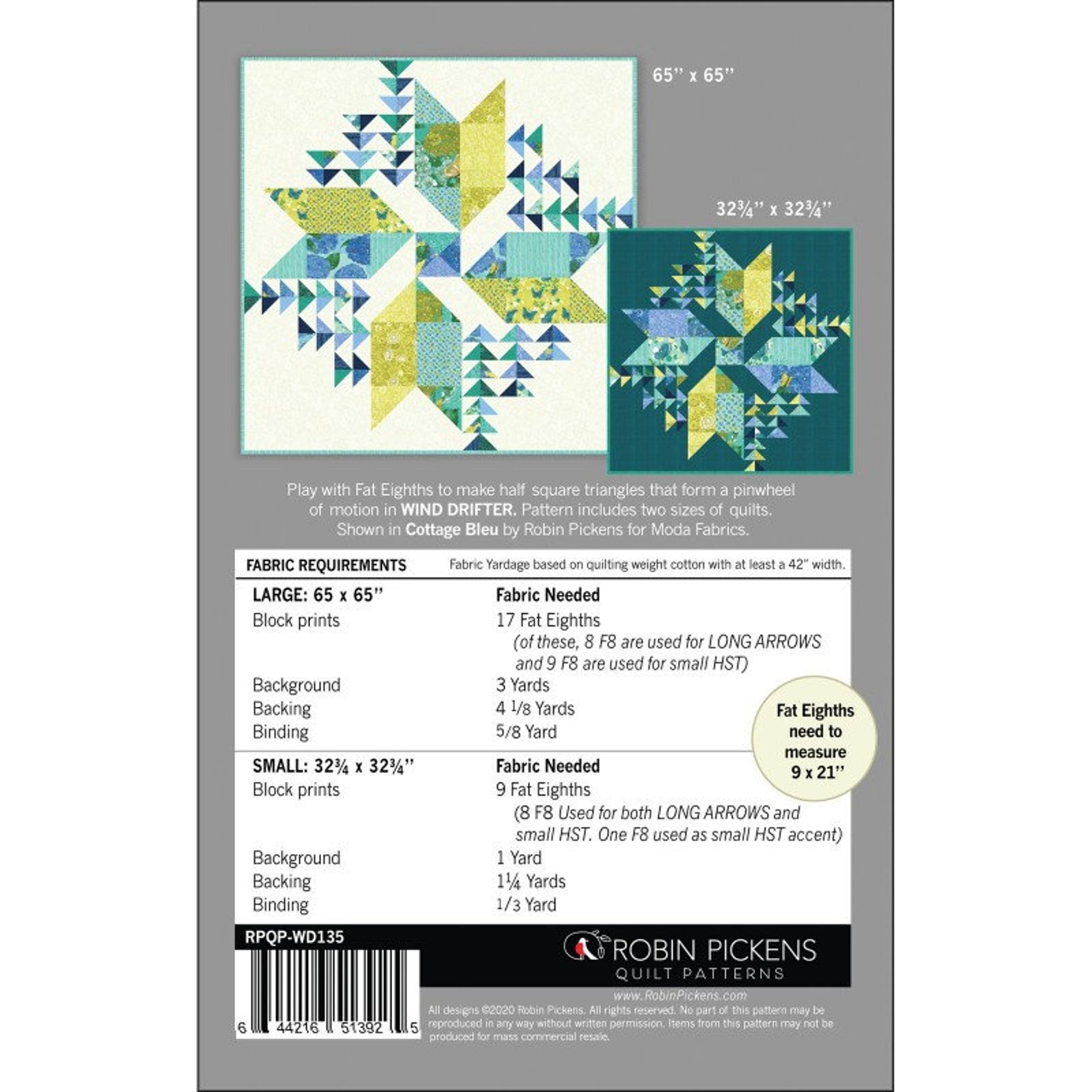 WIND DRIFTER quilt pattern Robin Pickens quilt pattern | Etsy