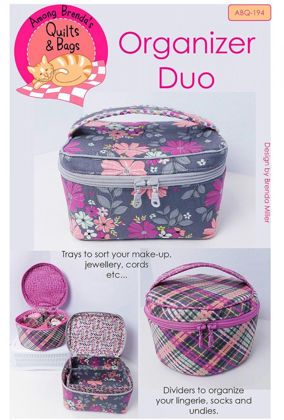 ORGANIZER DUO Travel Case Sewing Pattern, Among Brenda's Quilts & Bags ...