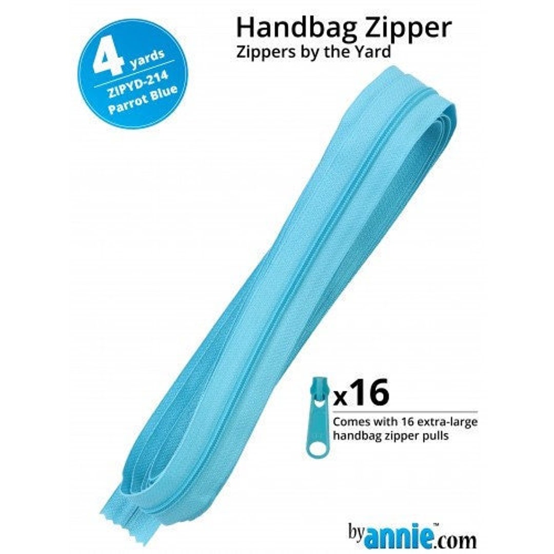 Byannie 4 Yards Zipper Tape PARROT BLUE 4 Yards 16 Mm Zipper Tape Plus ...