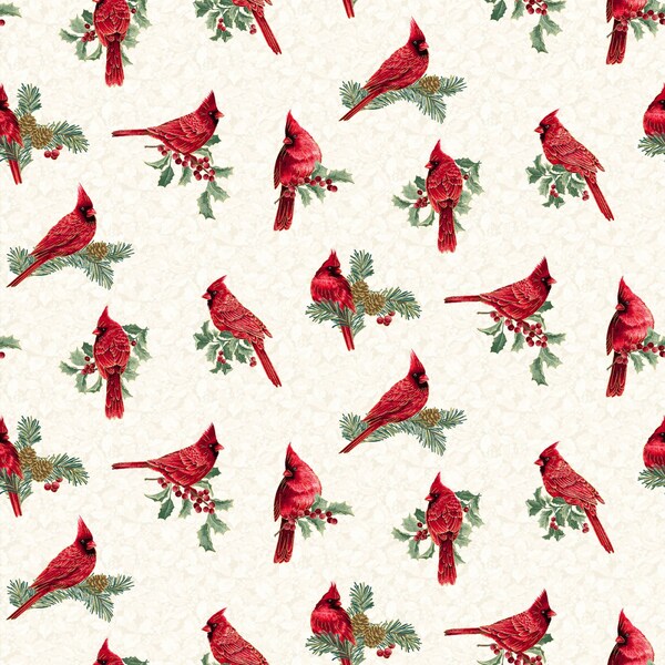 Red Cardinal Fabric - Etsy