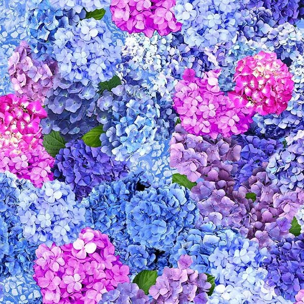 Hydrangea Fabric - Etsy