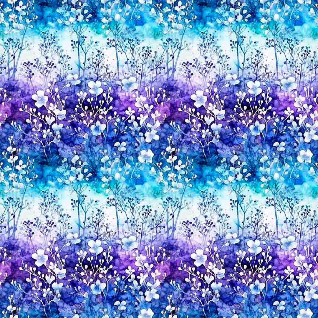 FLORAL OMBRE Cotton Fabric, QT Fabric, 100% Cotton Fabric, 
