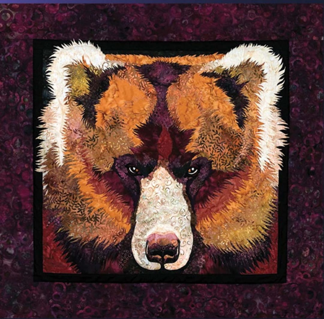 AUTUMN EYES BEAR Sewing Pattern, Toni Whitney Pattern, Fusible Applique ...