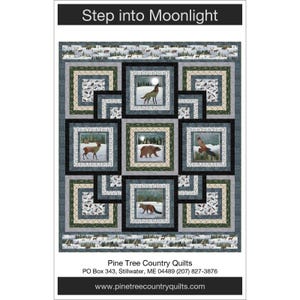 STEP INTO MOONLIGHT Quilt Sewing Pattern, Pine Tree Country Quilts, 64 ...