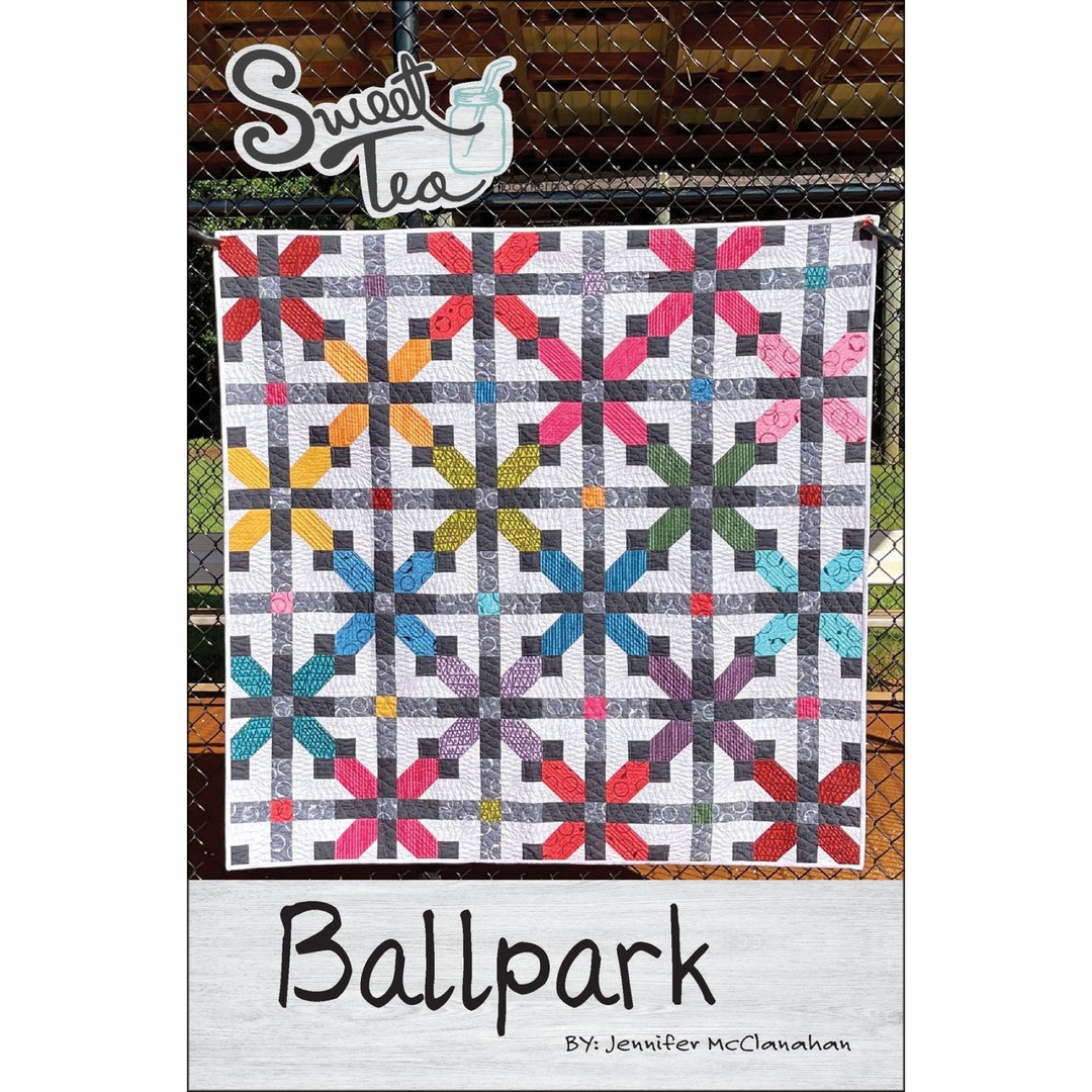 BALLPARK GEOMETRIC Quilt Pattern, Sweet Tea Quilt Pattern, 5 Sizes Baby ...
