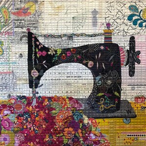 FEATHERWEIGHT SEWING MACHINE Quilt Pattern, Fiberworks Quilt Pattern, Laura Heine Quilt Pattern ...