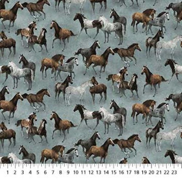 Wild Horses Fabric - Etsy