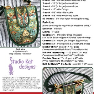 The GO-GO COMPACT Purse Sewing Pattern, Studio Kat Designs Sewing ...