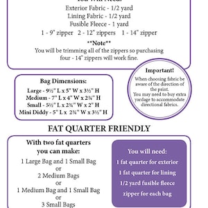 BODOBO BOX BAGS Sewing Pattern, Ticklegrass Designs Sewing Pattern ...