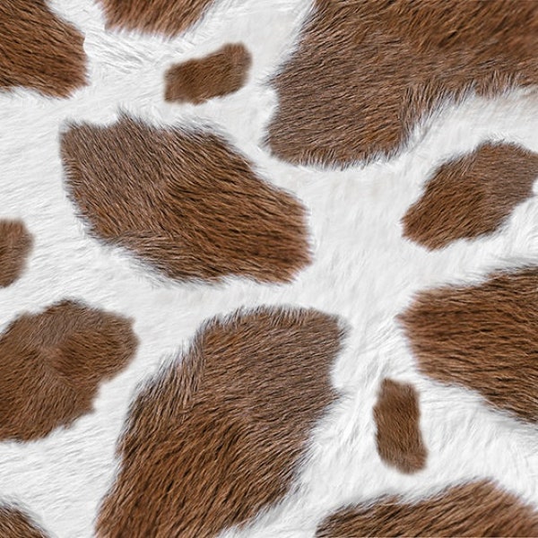 Cow Print Fabric - Etsy