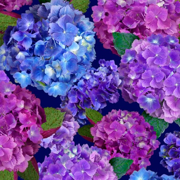 Hydrangea Fabric - Etsy