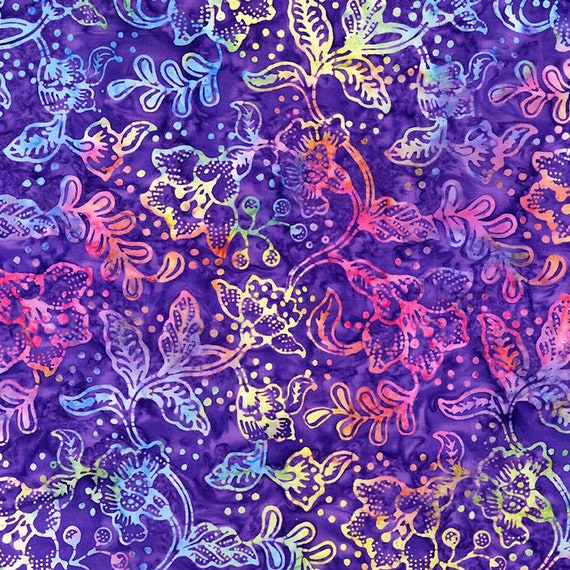 Purple Batik Fabric