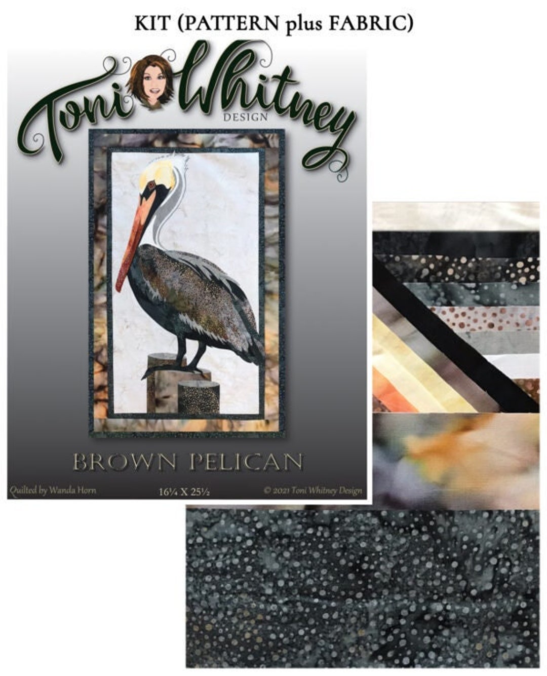 BROWN PELICAN Applique Quilt Kit PREORDER, Toni Whitney Pattern ...