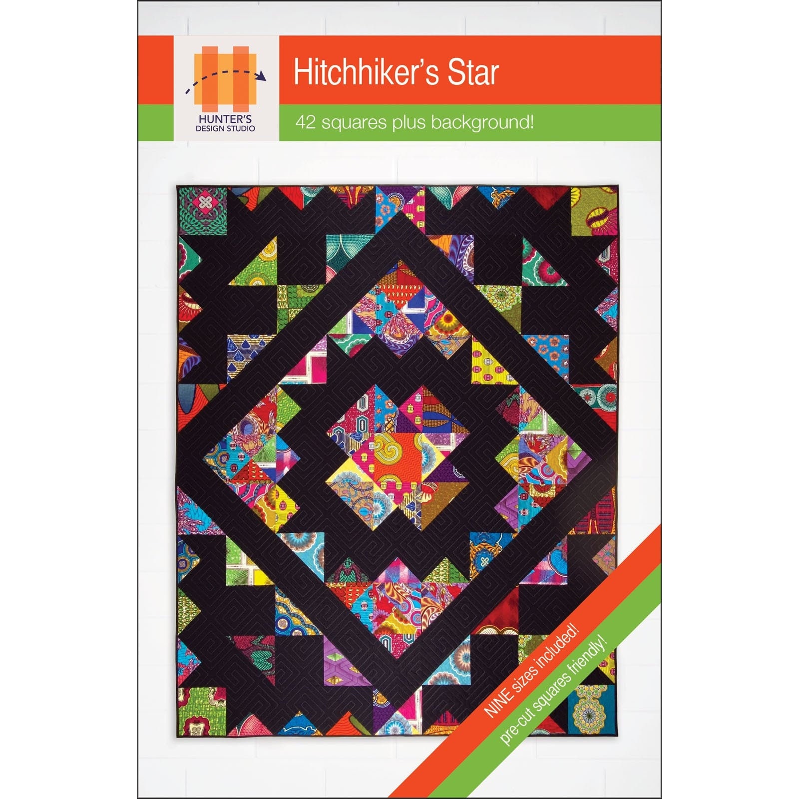 Quilt Pattern Ombre Star HDS-054 by Sam Hunter Half Square Triangle ...