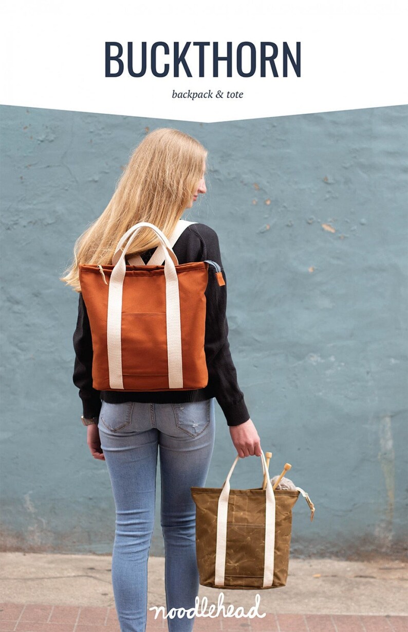BUCKTHORN BACKPACK & TOTE Sewing Pattern, Noodlehead Sewing Pattern ...