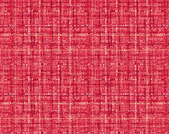 End of Bolt COCO RASPBERRY Textured Grid Blender 27 X 44 Cotton Fabric ...