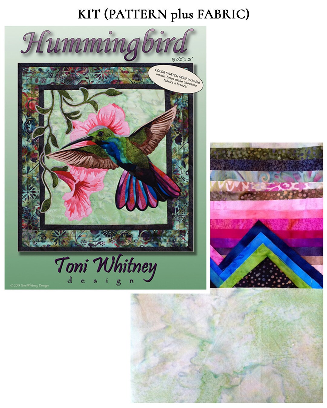 HUMMINGBIRD BIRD Applique Quilt Kit PREORDER, Toni Whitney Pattern ...