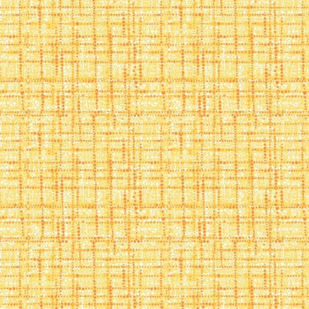 End of Bolt COCO MARIGOLD Textured Grid Blender 26 X 44 Cotton Fabric ...