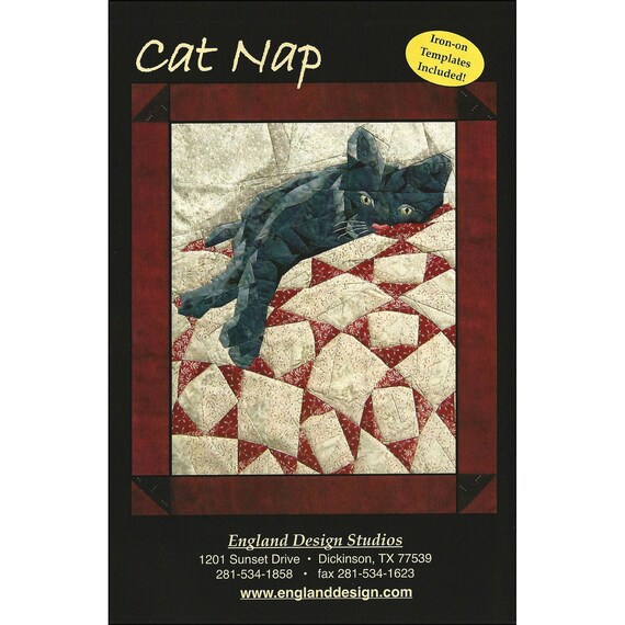 CAT NAP Quilt Pattern England Design Studios Quilt Pattern | Etsy