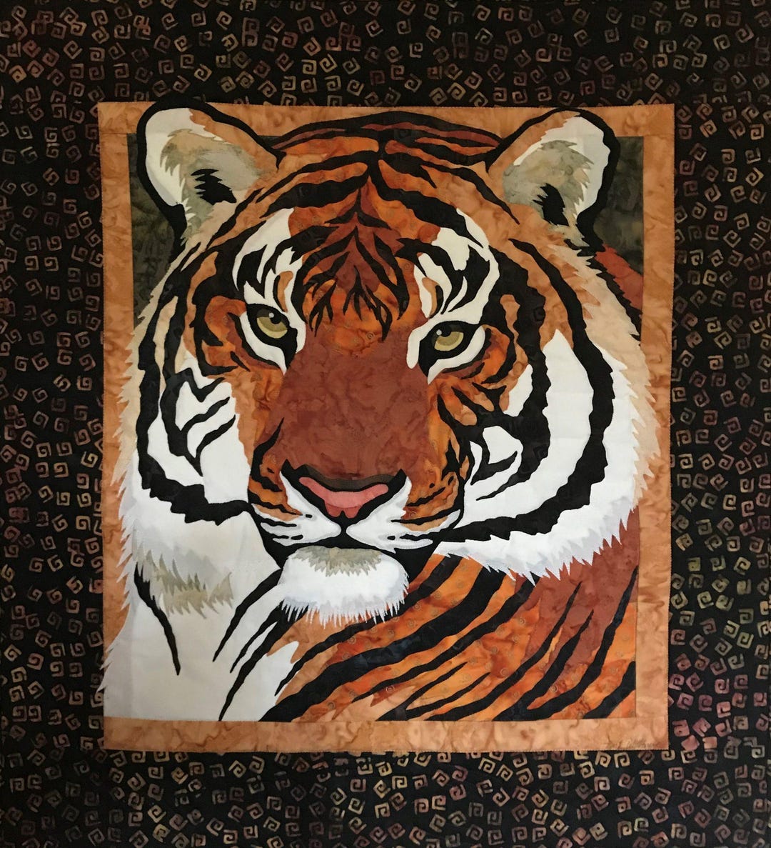 AMUR TIGER Sewing Pattern, Toni Whitney Pattern, Fusible Applique Quilt ...