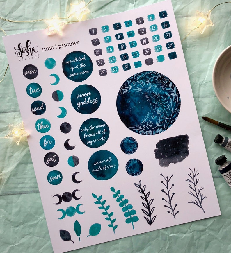 Luna Planner Printable - Etsy