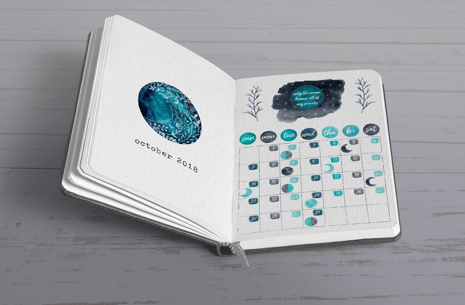 Luna Planner Printable - Etsy