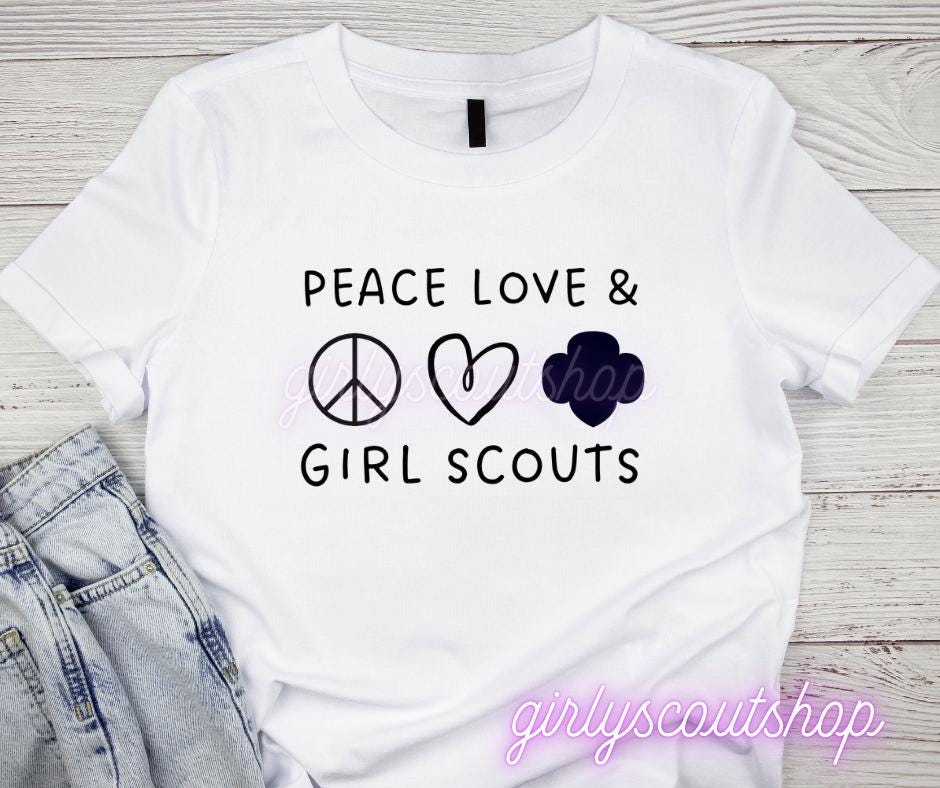 Peace Love & Girl Scouts Cut File - Etsy