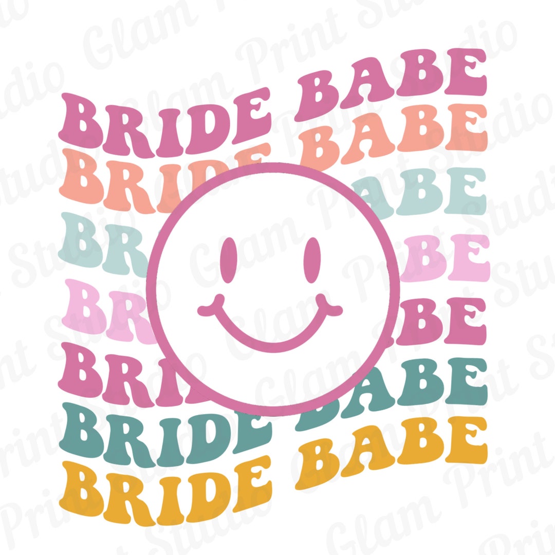 Bride Babe PNG, Retro Bride Png, 90’s Bride Theme PNG Sublimation ...