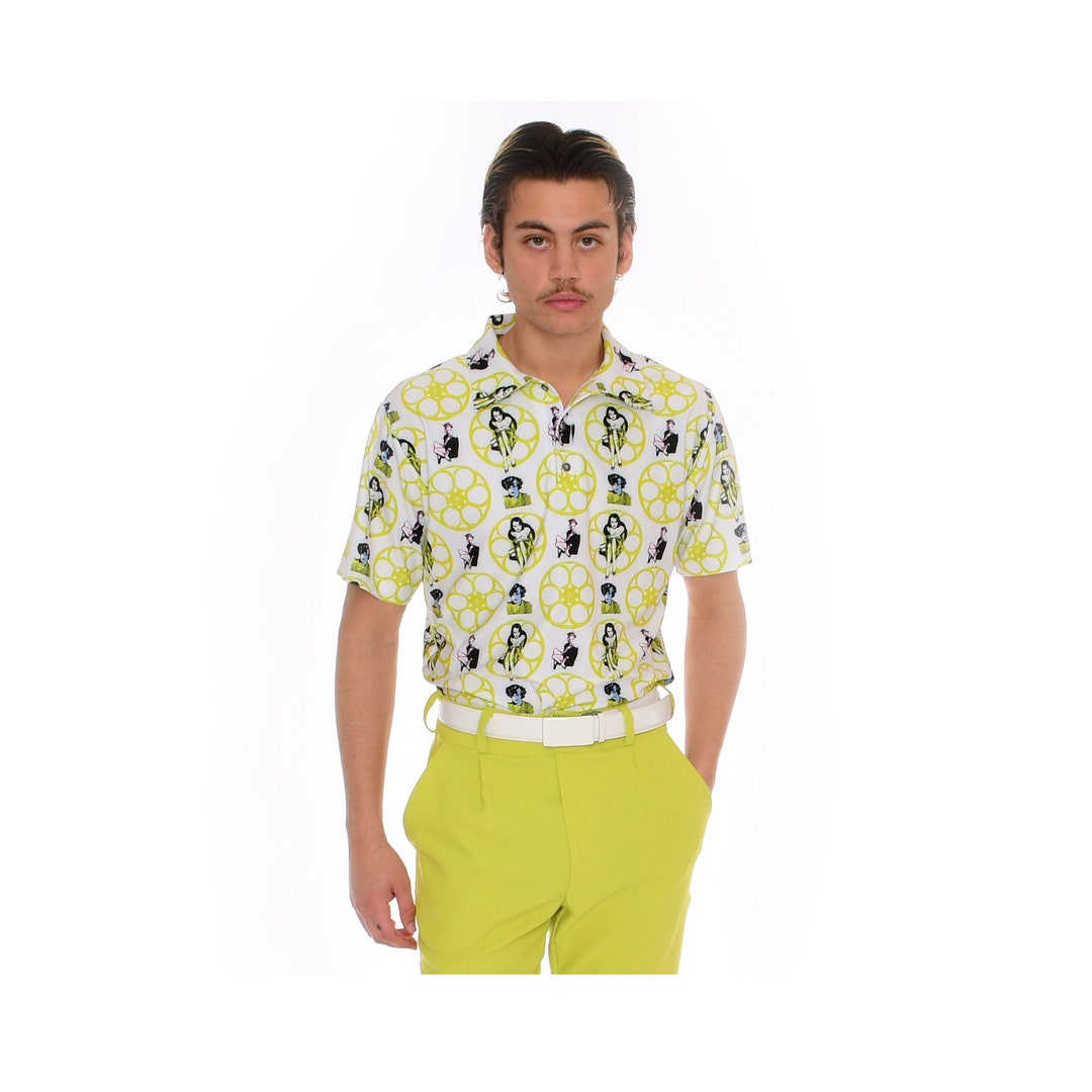 Men's Mod Retro Pop Art Tennis Golf Polo Short Sleeve Collared Shirt - Etsy
