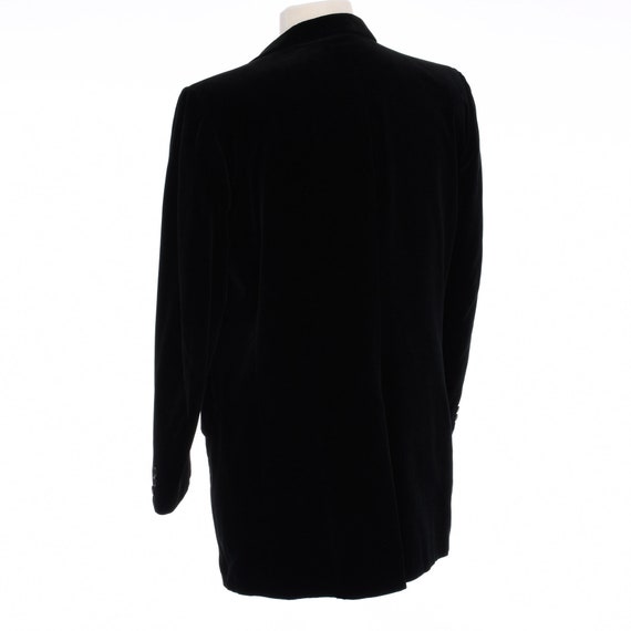 1980s Halston Black Blazer | Mens Velvet Formal Jacke… - Gem
