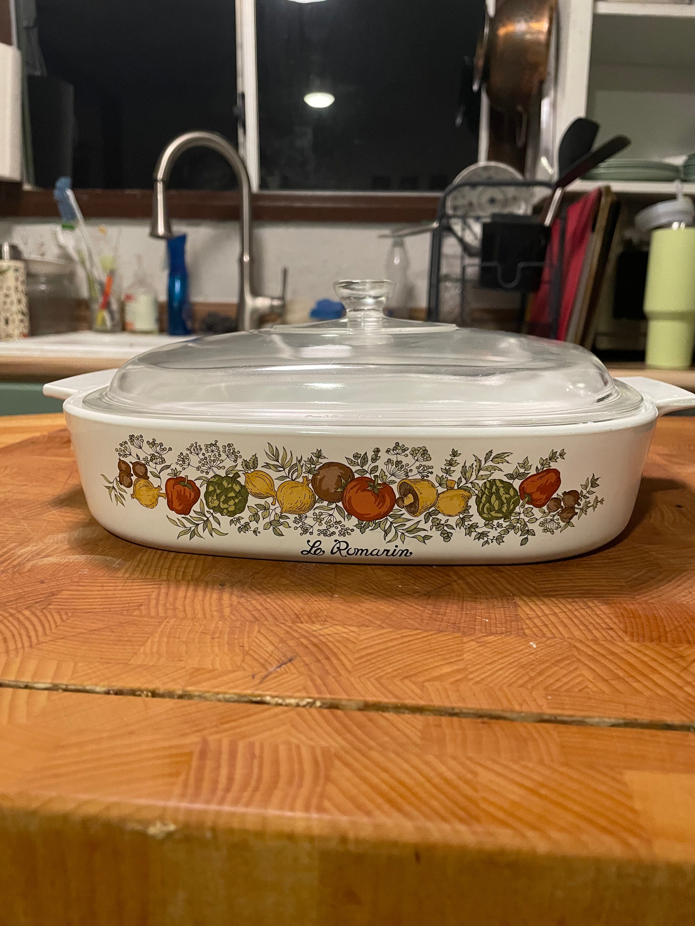 Rare Vintage Corning Ware Casserole Dish Le Romarin With Lid - Etsy