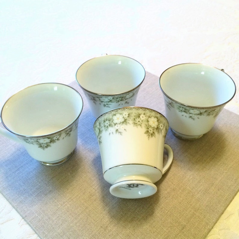 1970s Noritake 4 Tea Cups or Coffee Cups With 4 Saucers. - Etsy Denmark
