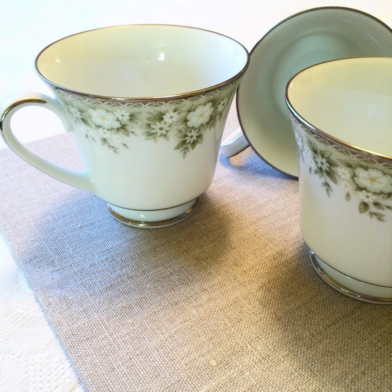1970s Noritake 4 Tea Cups or Coffee Cups With 4 Saucers. - Etsy Denmark