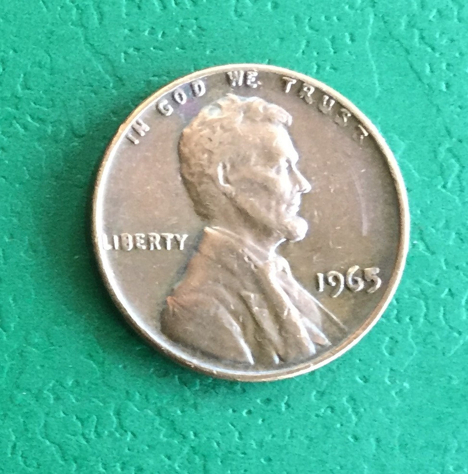 Rare Coin 1965 No Mint Mark Lincoln Penny 1 Cent Error or Mint Damage ...