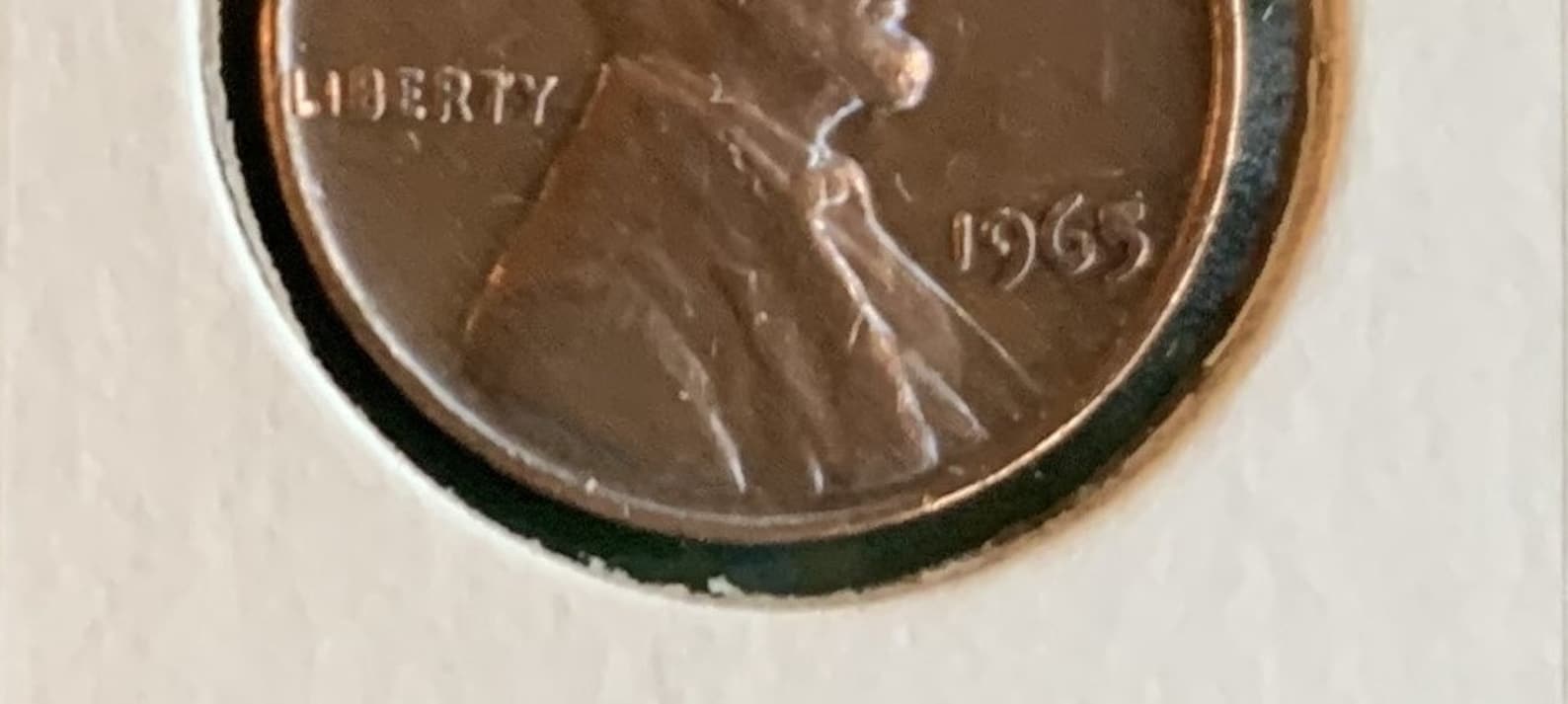 Rare Coin 1965 No Mint Mark Lincoln Penny 1 Cent Error or Mint Damage ...
