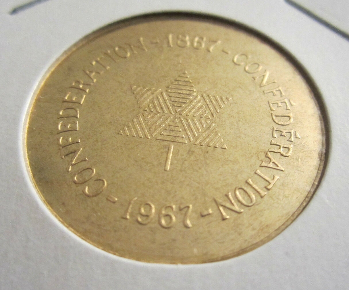 1867-1967 Canada Confederation Token Medalion AU/UNC - Etsy Canada