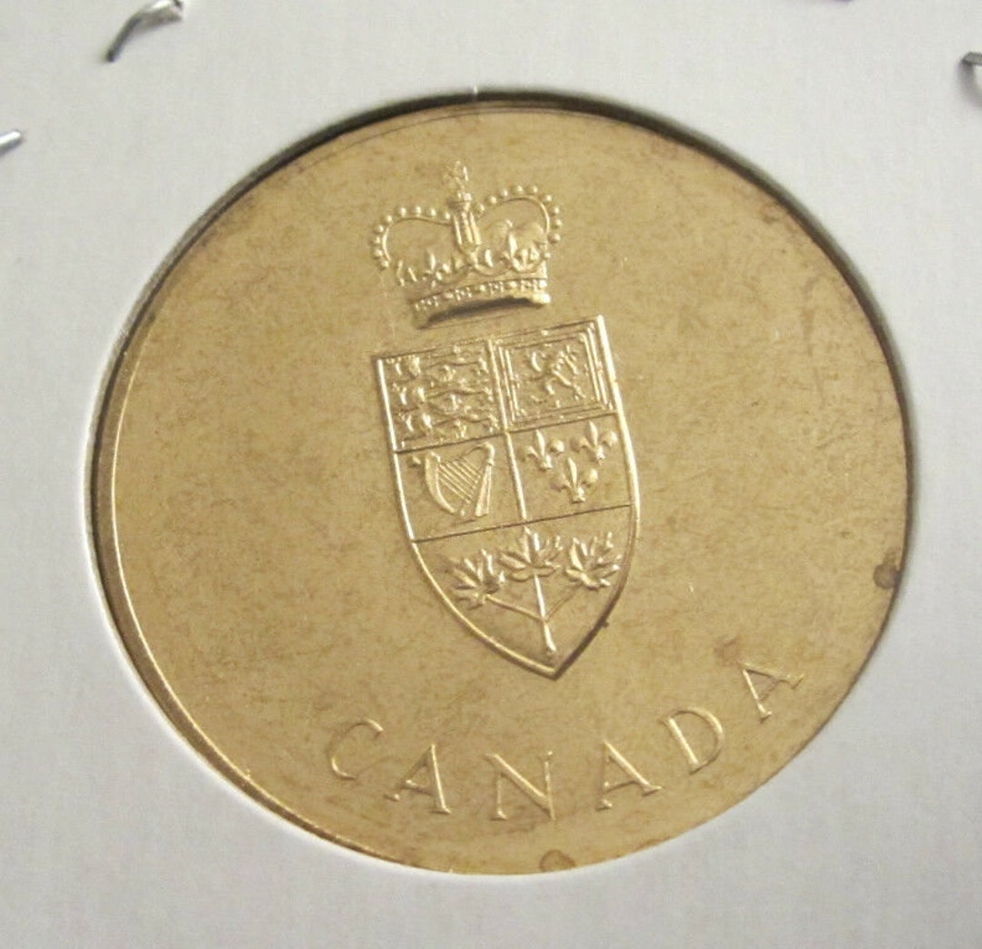 1867-1967 Canada Confederation Token Medalion AU/UNC - Etsy Canada